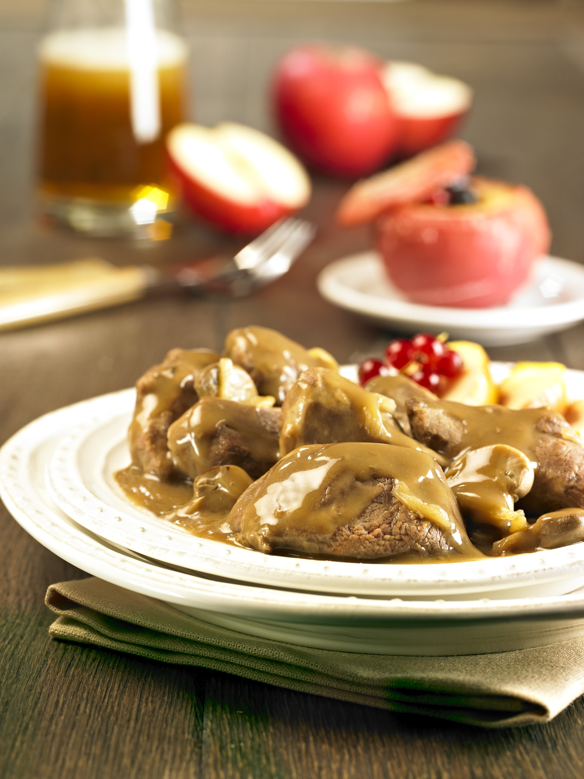 Recette Noix de Joue de Porc au Cidre et Petits Légumes